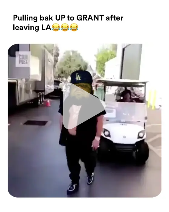 Pulling bak UP to GRANT after leaving LA video meme - Piñata Farms ...