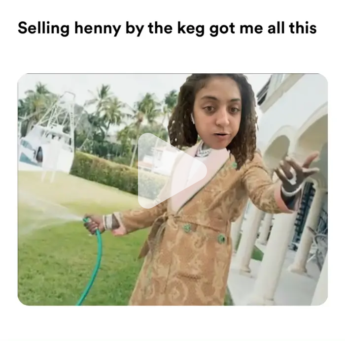 Selling henny by the keg got me all this video meme - Piñata Farms ...