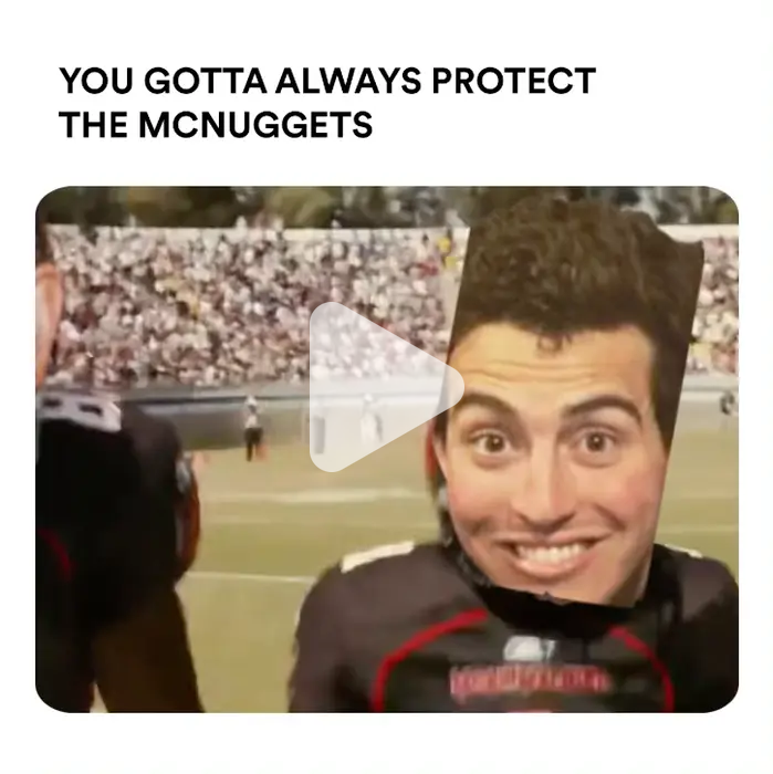 YOU GOTTA ALWAYS PROTECT THE MCNUGGETS video meme - Piñata Farms - The ...