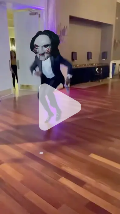 Jigsaw entering the #pumpkinparty video meme - Piñata Farms - The best ...