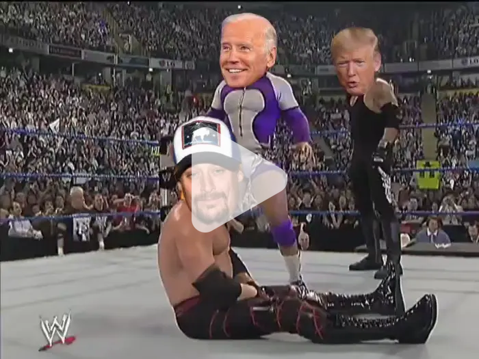 TRUMP AND KID ROCK DOUBLE CHOKE SLAM BIDEN.😆LOL😆 video meme - Piñata ...