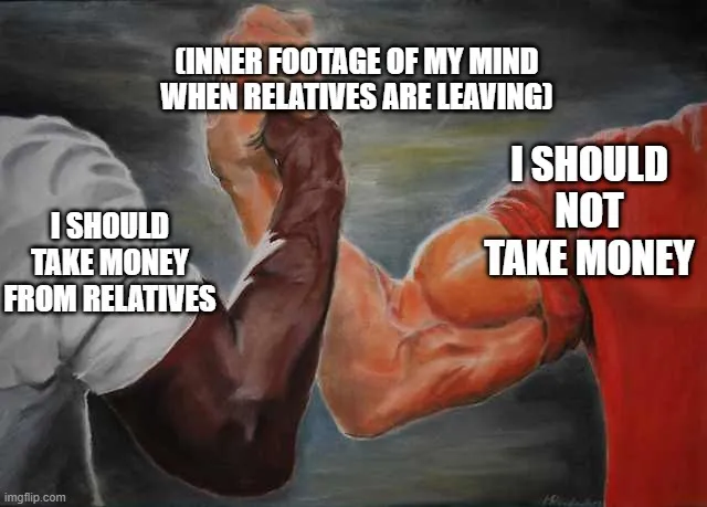 (INNER FOOTAGE OF MY MIND WHEN RELATIVES ARE LEAVING); I SHOULD NOT ...