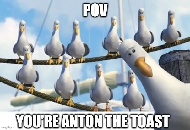 POV; YOU'RE ANTON THE TOAST meme - Piñata Farms - The best meme ...