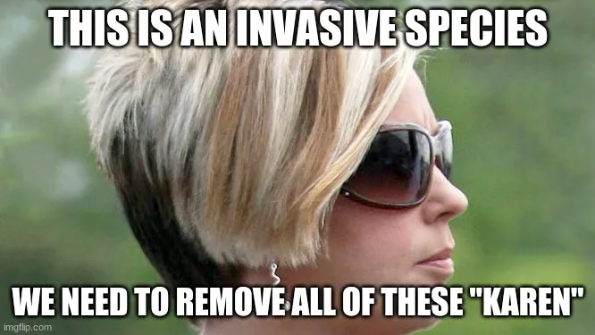 THIS IS AN INVASIVE SPECIES; WE NEED TO REMOVE ALL OF THESE "KAREN ...