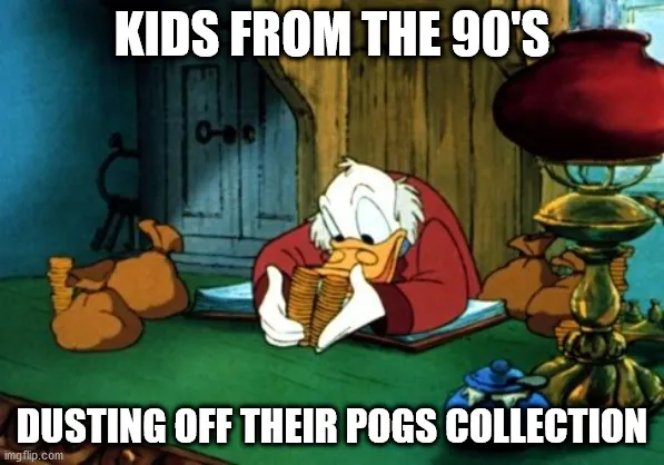 KIDS FROM THE 90'S; DUSTING OFF THEIR POGS COLLECTION meme - Piñata ...