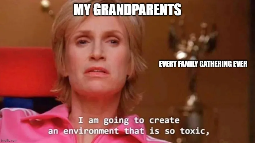 MY GRANDPARENTS; EVERY FAMILY GATHERING EVER meme - Piñata Farms - The ...