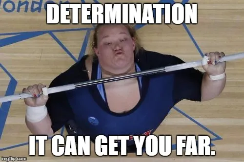 DETERMINATION; IT CAN GET YOU FAR. meme - Piñata Farms - The best meme ...
