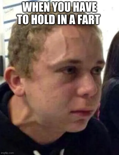 WHEN YOU HAVE TO HOLD IN A FART meme - Piñata Farms - The best meme ...
