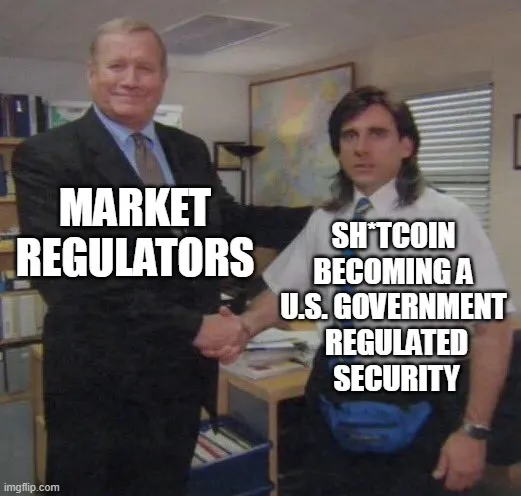 MARKET REGULATORS; SH*TCOIN BECOMING A U.S. GOVERNMENT REGULATED ...