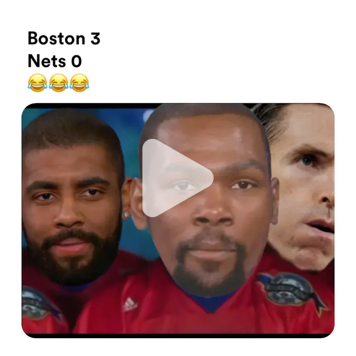 Boston 3 Nets 0 video meme - Piñata Farms - The best meme generator and ...