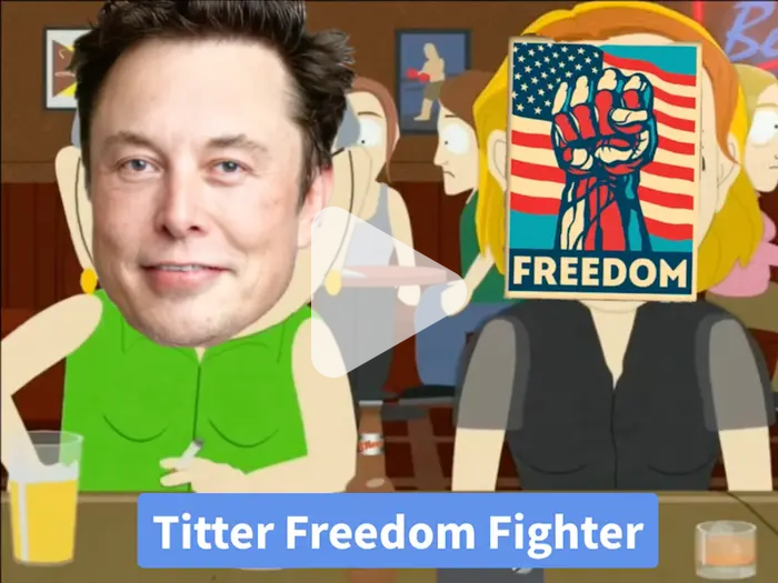 Titter Freedom Fighter #elonmusk video meme - Piñata Farms - The best ...