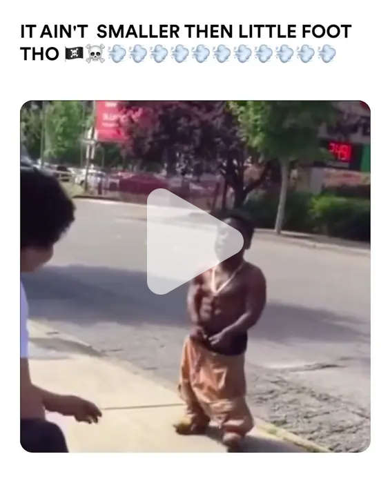 IT AIN'T SMALLER THEN LITTLE FOOT THO 🏴‍☠️☠️💨💨💨💨💨💨💨💨💨💨💨 video meme ...