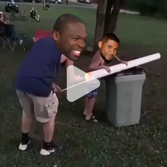 50 cent and usher blow up Daddy's baby oil video meme - Piñata Farms ...