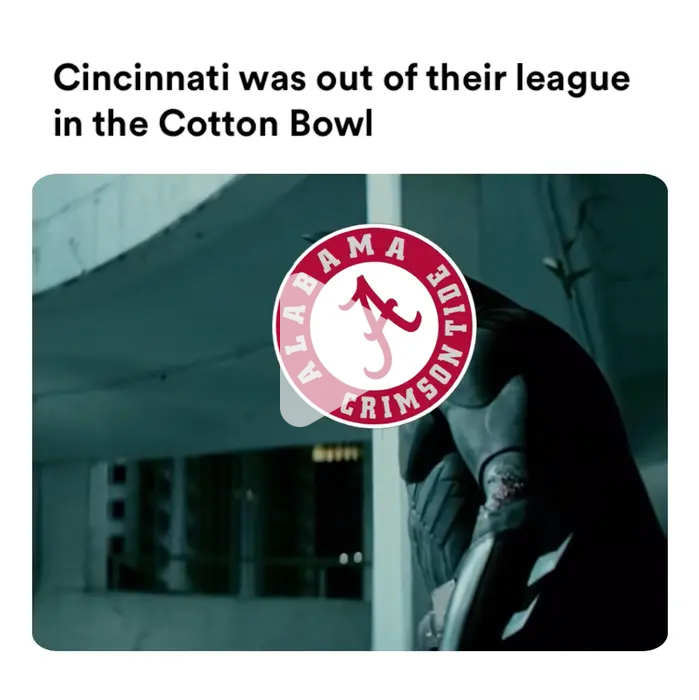 Cincinnati was out of their league in the Cotton Bowl video meme ...