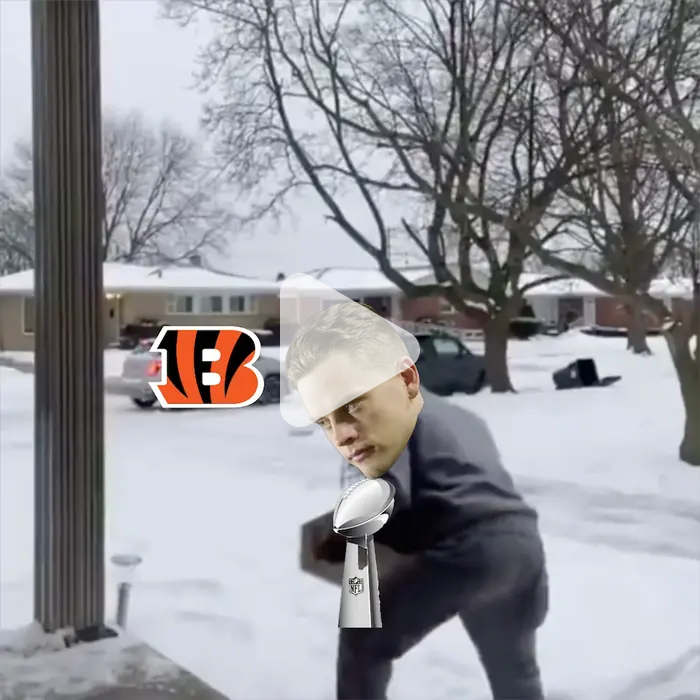 Joe Burrow try’s to steal the Trophy from Patrick Mahomes video meme ...