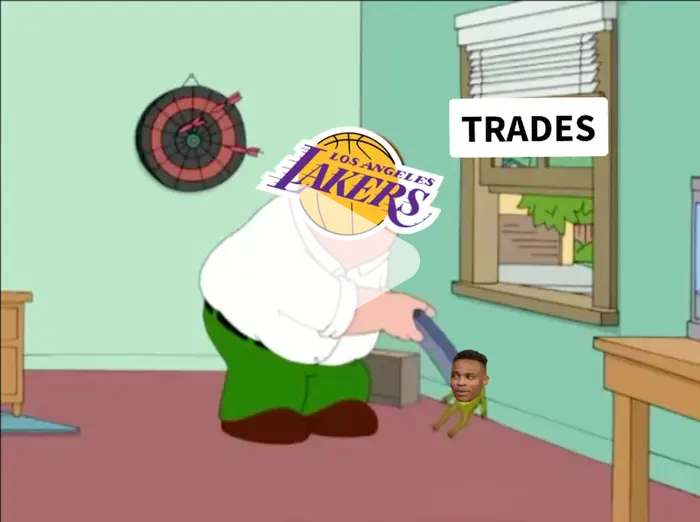 Lakers attempting to trAde #russellwestbrook video meme - Piñata Farms ...