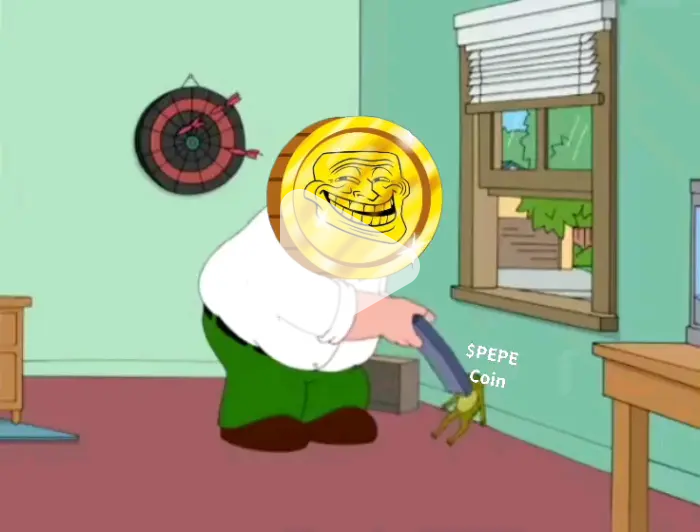 $TROLL coin will flip $PEPE, change my mind video meme - Piñata Farms ...