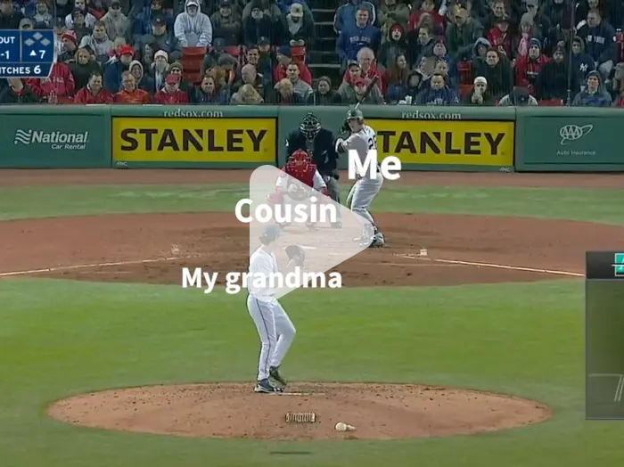 Whenever my overly competitive family tries to play sports video meme ...