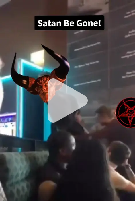 Satan Be Gone! video meme - Piñata Farms - The best meme generator and meme maker for video ...