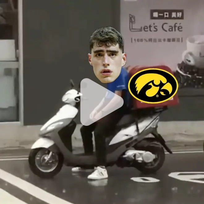 Luke Garza looking up to the sky and asking God why video meme - Piñata ...