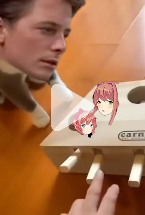 Monika Scared Me @christian192076 video meme - Piñata Farms - The best ...