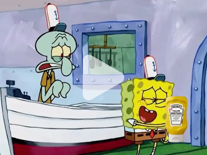 SpongeBob eats mustard video meme - Piñata Farms - The best meme ...
