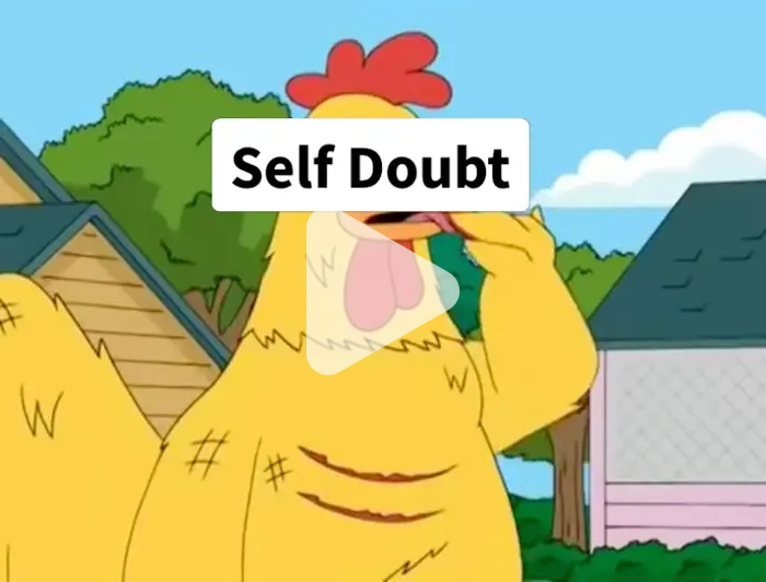 Me fighting self doubt...to be continued 😳 #FamilyGuy #Chicken # ...