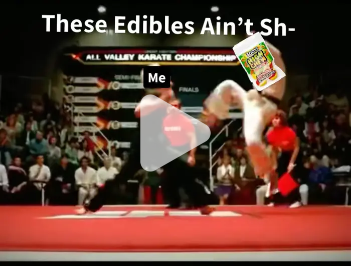 “These Edibles Ain’t Sh...” #lol #comedy #funny #fun #meme #karatekid # ...