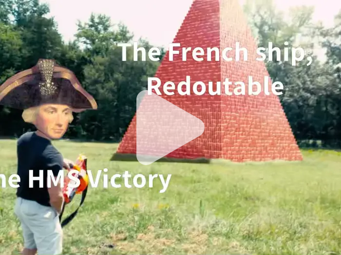Horatio Nelson and the HMS Victory vs the French ship Redoutable. video ...