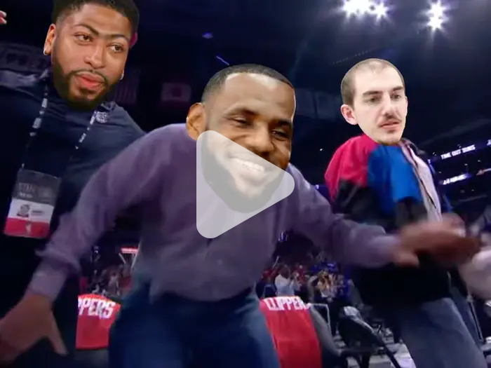 LeBron is hyped for the Russ trade #brodie video meme - Piñata Farms ...