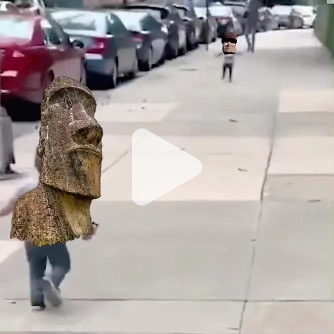 When bros meet each other #moai video meme - Piñata Farms - The best ...