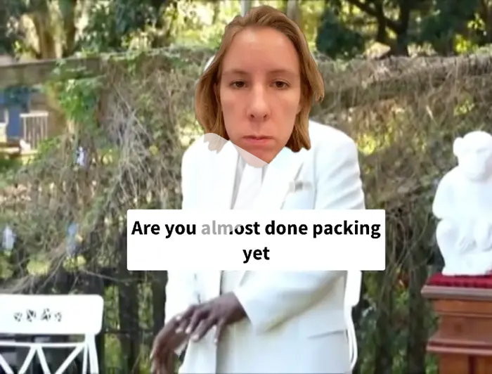 Also leaving on bicycle to start a new packing free life video meme ...