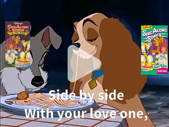 Do you remember singing the words to Bella Notte on the old Disney’s ...