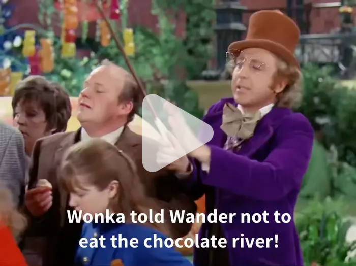 Wonka told Wander not to eat the Chocolate river. video meme - Piñata ...